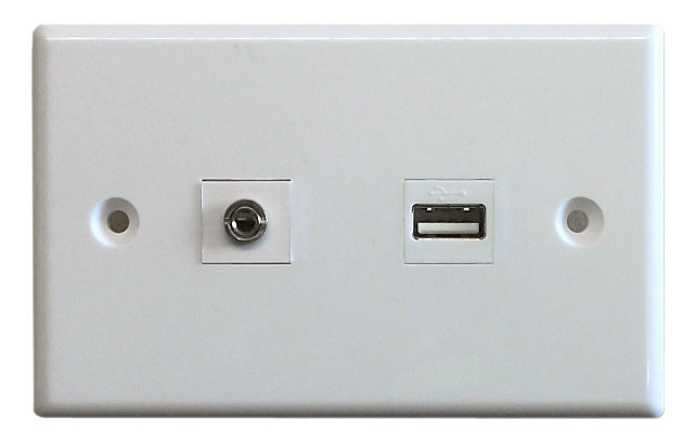 Wallplate to suit USB Receiver Kit - Valet
