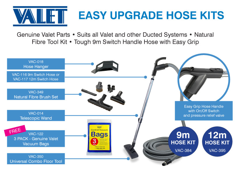 Easy Upgrade Hose Kit 9m - Valet